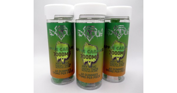Gummies : Exodus Legal Cannabis Live Resin Gummies - Apple Caramel ...