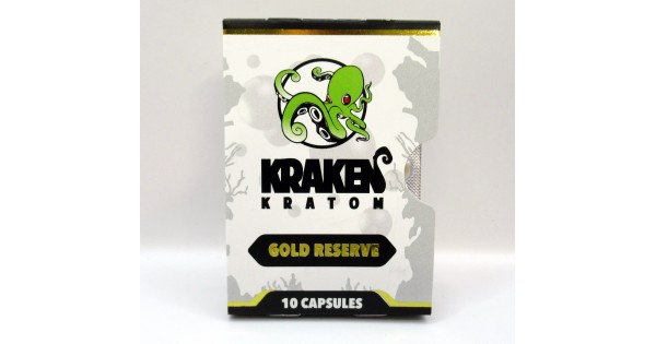 Capsules : Kraken Kratom - Gold Reserve - Capsules(10ct)
