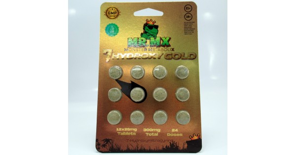 7-Hydroxy : Mr MX 7 Hydroxy Gold (12 x 25mg Tablets) 7 ...