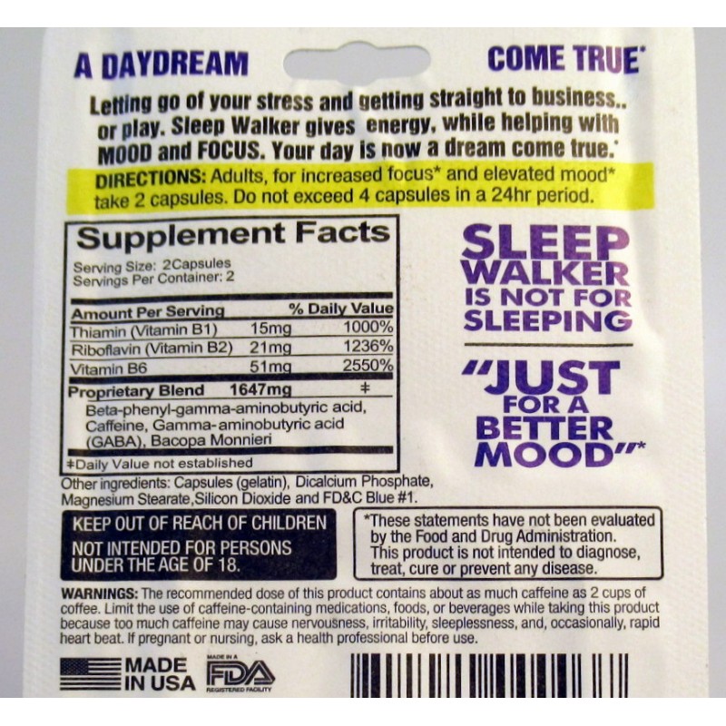 Product Samples 50 State Legal : Sleep Walker - is Not For Sleeping ...