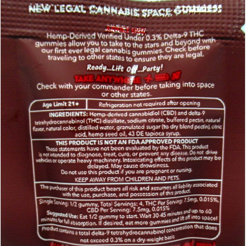 Gummies : Space Gods - Legal Cannabis - Space Gummies - Strawberry ...
