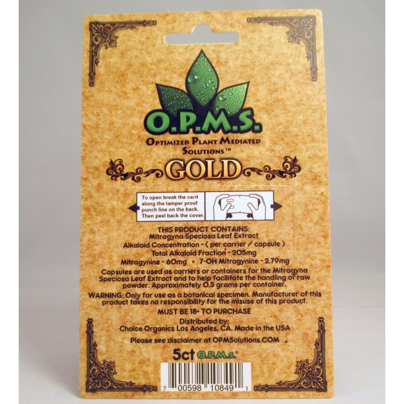 Capsules : OPMS Gold Botanical Extract Caps - Blister Pack - Simply the ...