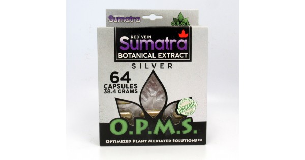 Capsules : OPMS Silver Caps Red Vein Sumatra - All Natural - Blister ...