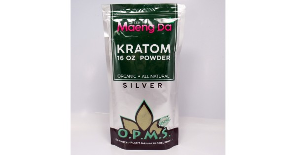 Powders : OPMS Silver Green Vein Maeng Da - All Natural Organic Powder ...