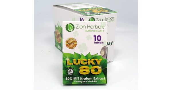 Capsules : Zion Herbals Lucky 80 - 80% Tablets (10 Pk) GMP Quality Product