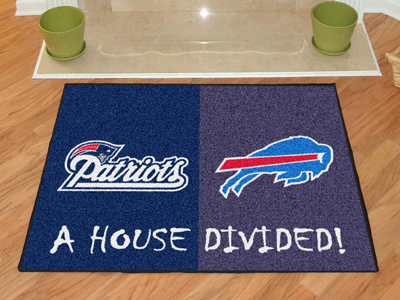 NFL : NFL - New England Patriots - Buffalo Bills All-Star House Divided Rug