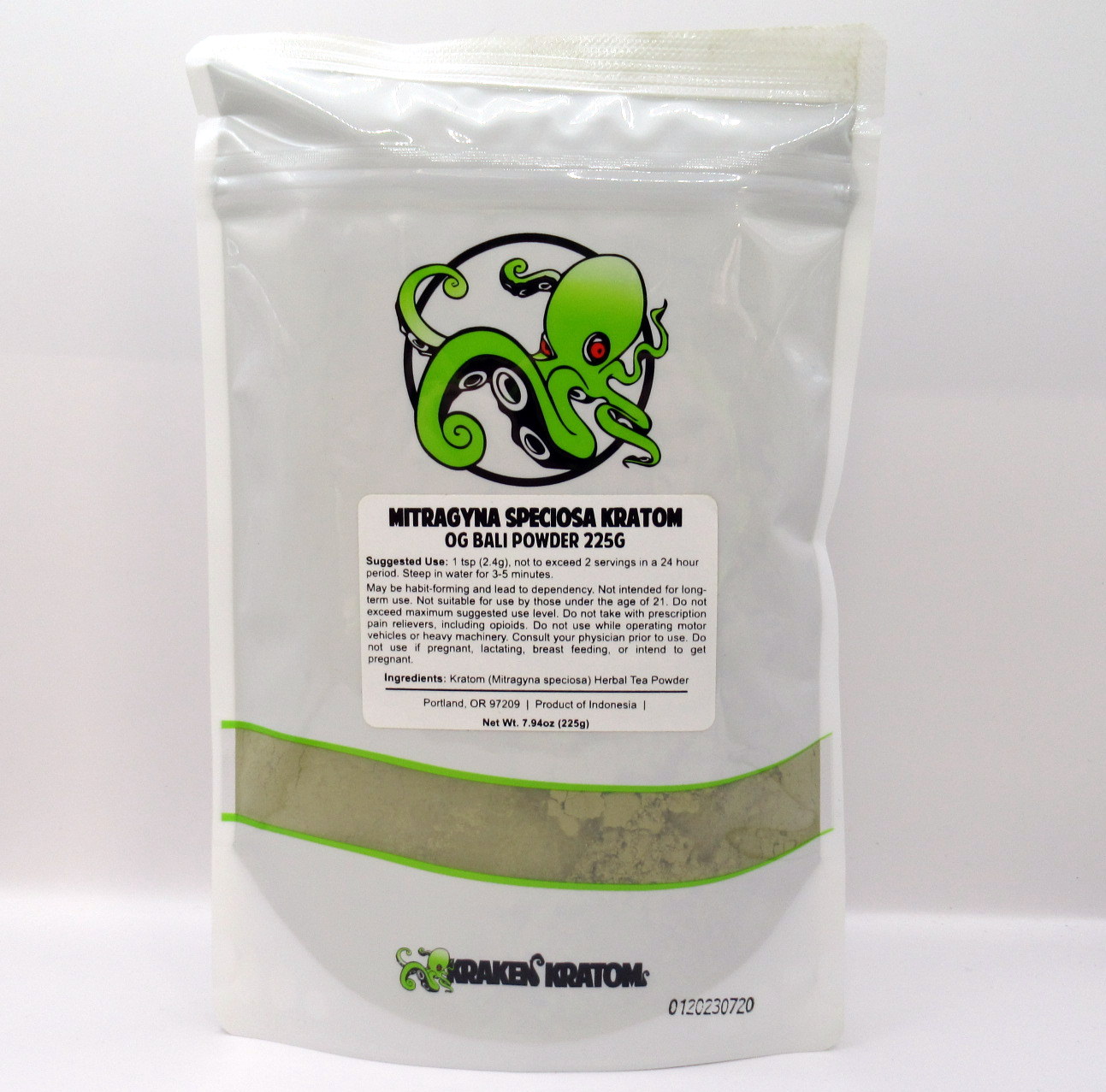 Powders : Kraken Kratom - OG Bali - Powder(8oz)