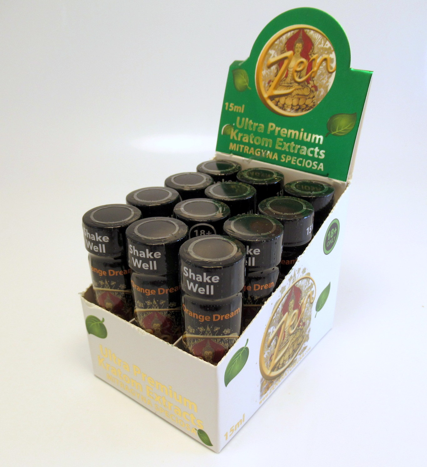 Shots : Zen Ultra Premium Liquid Kratom Extract Tall Shot (Orange Dream ...