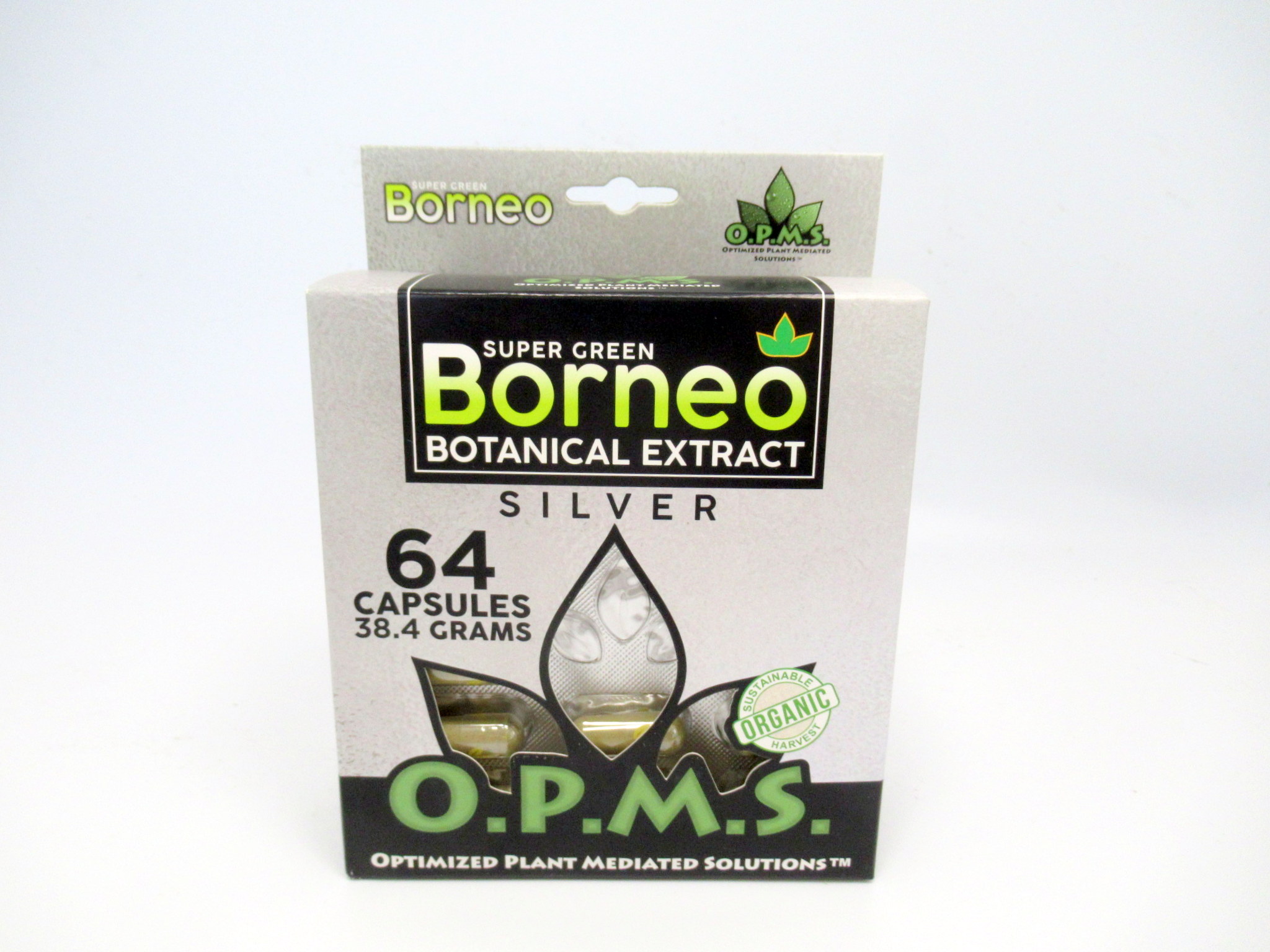 Capsules : OPMS Silver Caps Super Green Borneo - All Natural - Blister ...