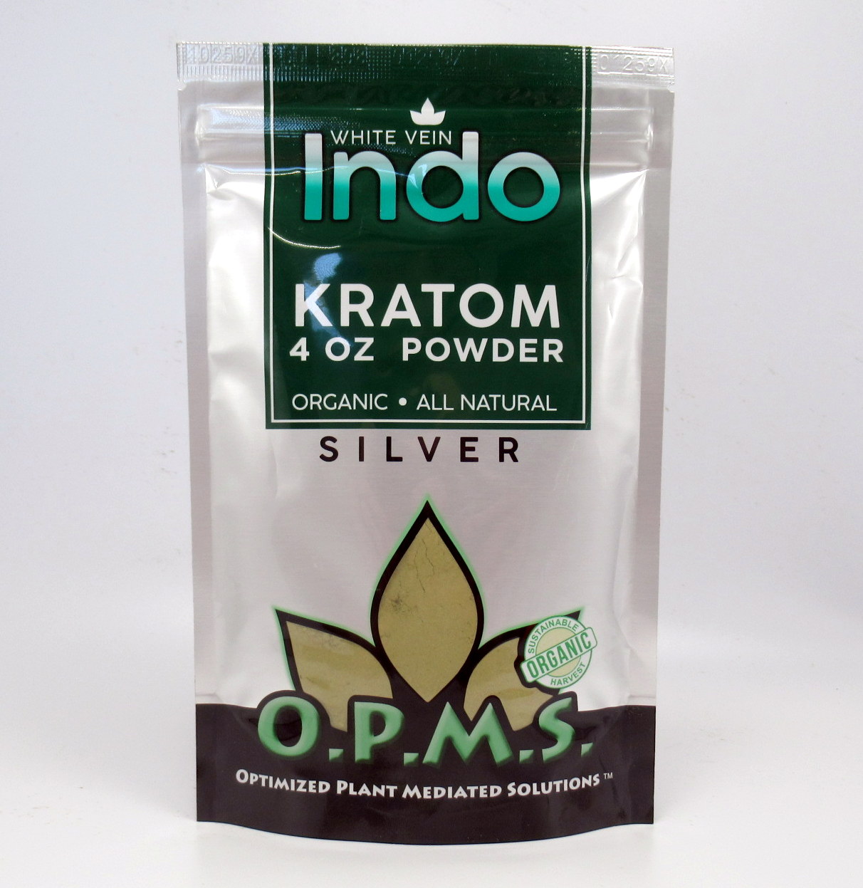 Powders : OPMS Silver White Vein Indo - All Natural Organic POWDER (4oz)