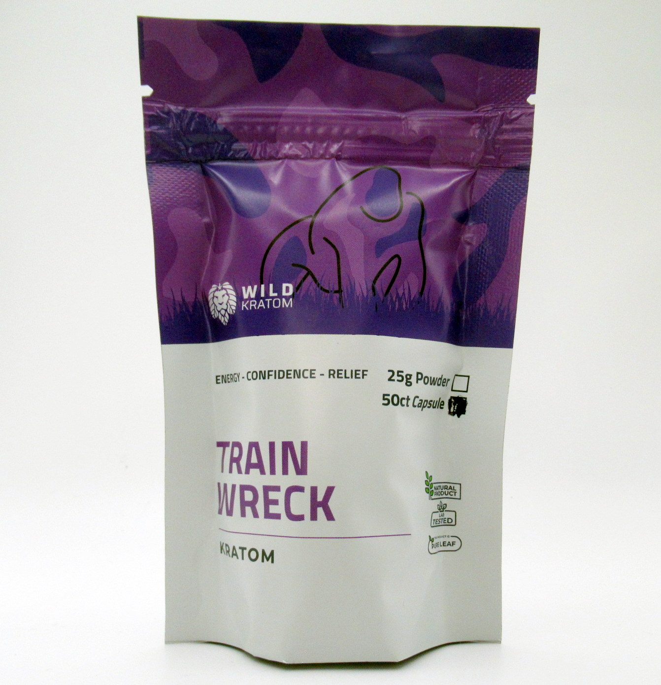 Capsules : Wild Kratom - Focus Energy Relief - Train Wreck Capsules ...