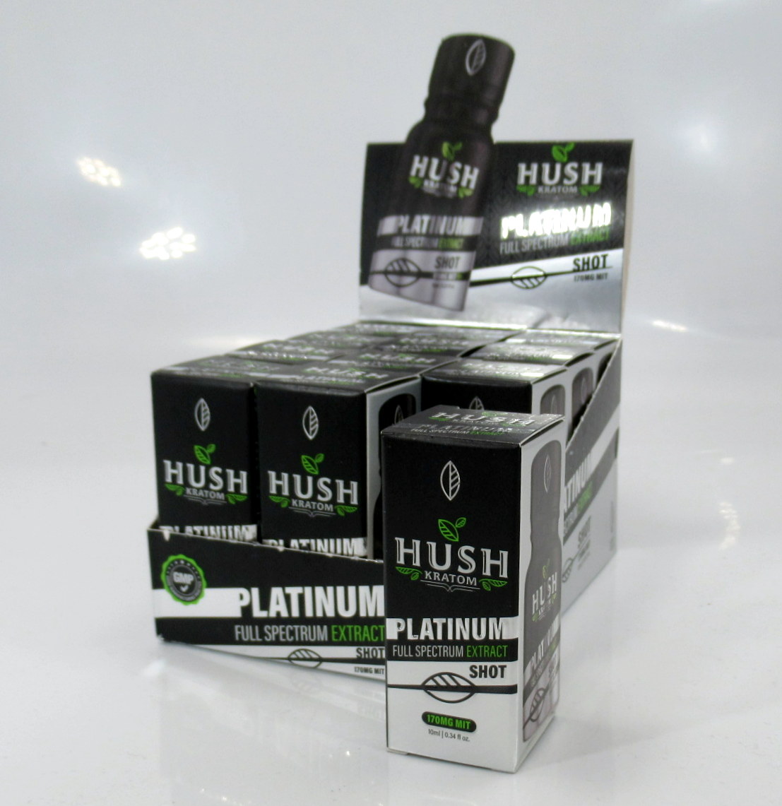 Shots : Hush Platinum Shot 170mg MIT Full Spectrum Extract - GMP ...